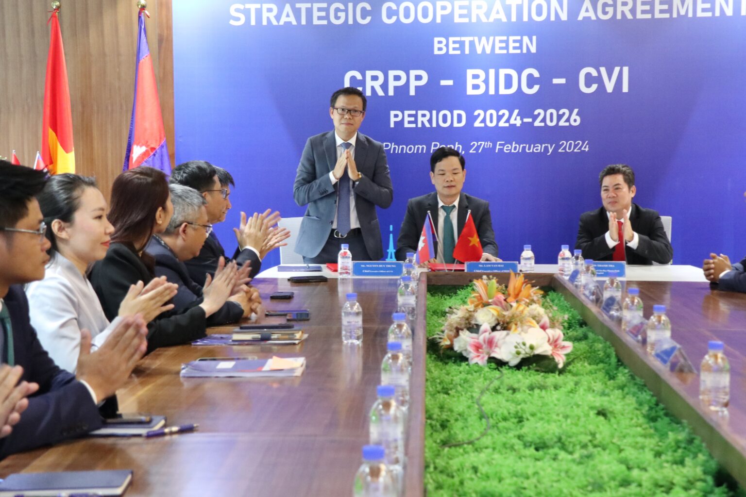 Signing ceremony of Cooperation Agreement CVI – BIDC – Cho Ray Phnom ...